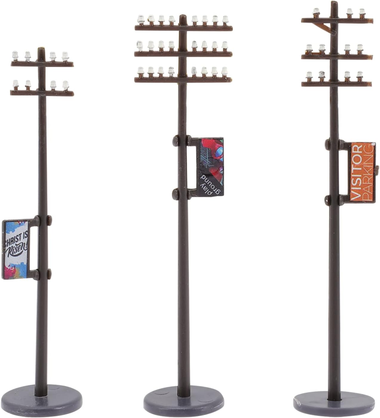 Amazon.com: ULTECHNOVO 1 Set Telegraph Pole Model DIY Telegraph Poles ...