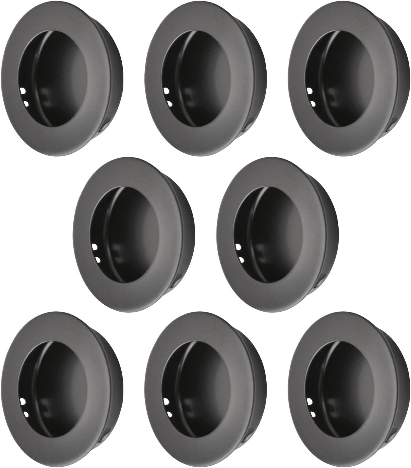 MOROBOR 8 Pack Round Finger Pull, Flush Pull Door Handle Stainless ...