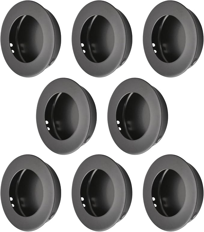 MOROBOR 8 Pack Round Finger Pull, Flush Pull Door Handle Stainless ...