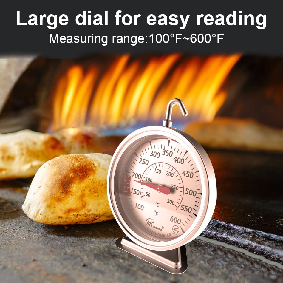 Review 2.5“ Large Dial Oven Thermometer,Grilling and Cooking ...