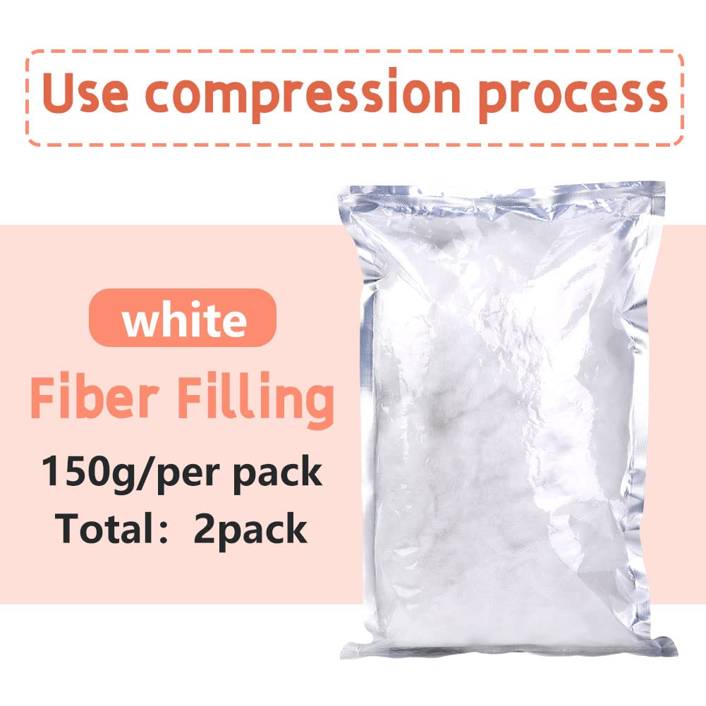 Snapklik.com : 300g/10.6oz Polyester Fiber Fill, Premium Fiber Fill ...