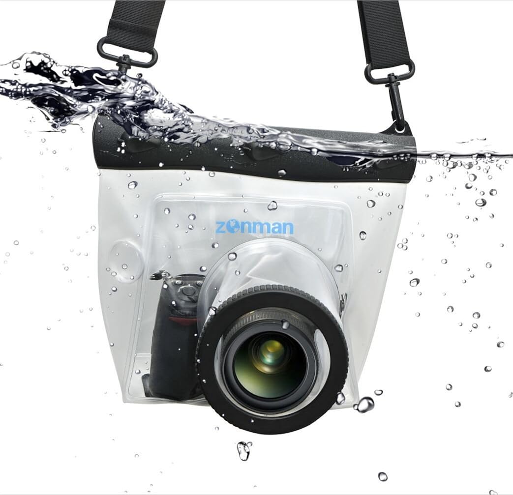 Amazon.com : Zonman DSLR Camera Univeral Waterproof Underwater Housing ...