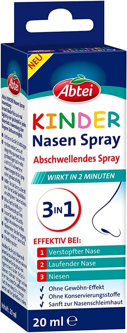 Abtei Kinder Nasen Spray - abschwellendes Nasenspray für Kinder aus 100 ...
