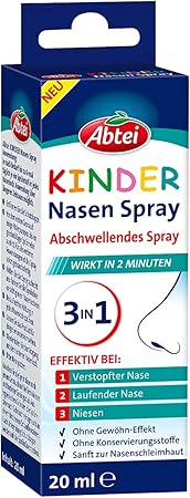 Abtei Kinder Nasen Spray - abschwellendes Nasenspray für Kinder aus 100 ...