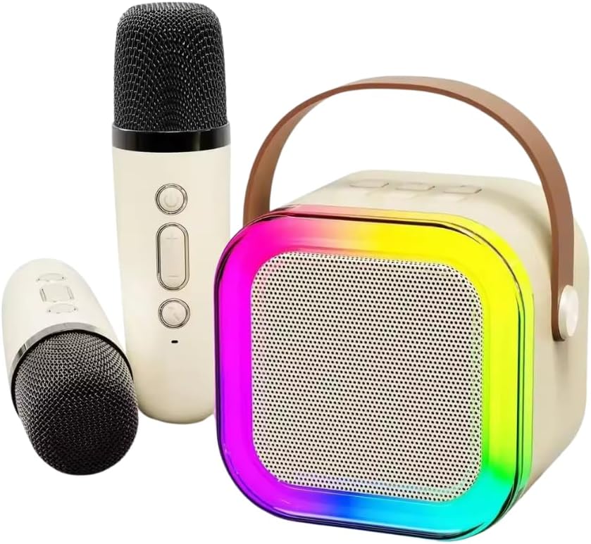 BOLYDOOM Karaoke Infantil Bluetooth com Microfone - Caixa de Som ...