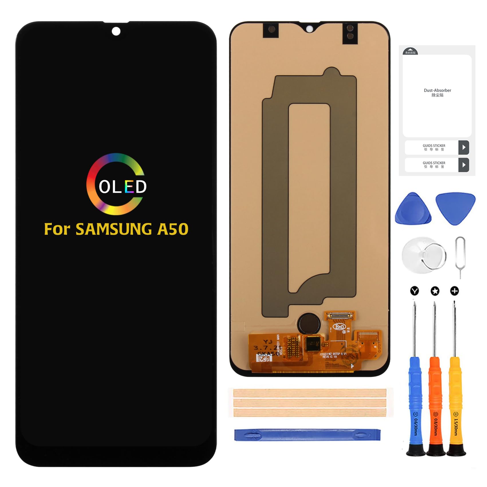 Amazon.com: A-MIND for Samsung Galaxy A50 2019 A505 OLED Screen ...