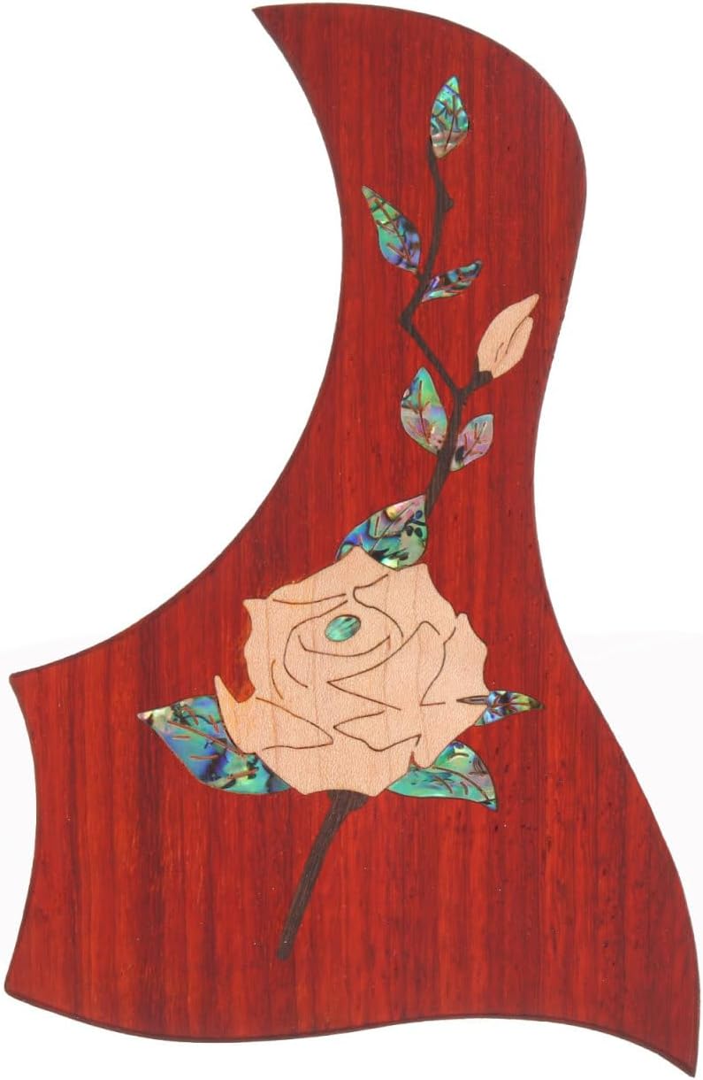 Amazon.com: BIUDECO Acoustic Guitar Pickguard Solid Wood Scratch Plate ...