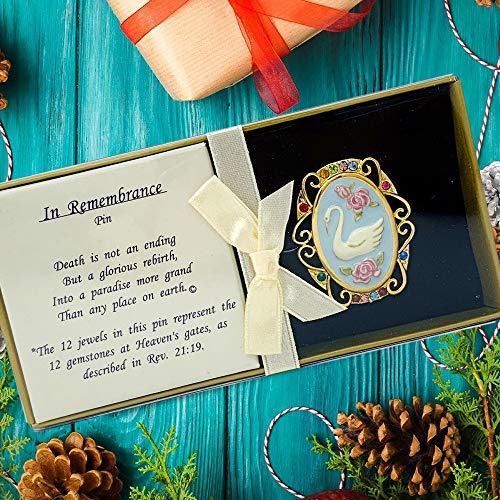 Buy BANBERRY DESIGNS in Loving Memory Pin - Lapel Pin with Enamel Swan ...