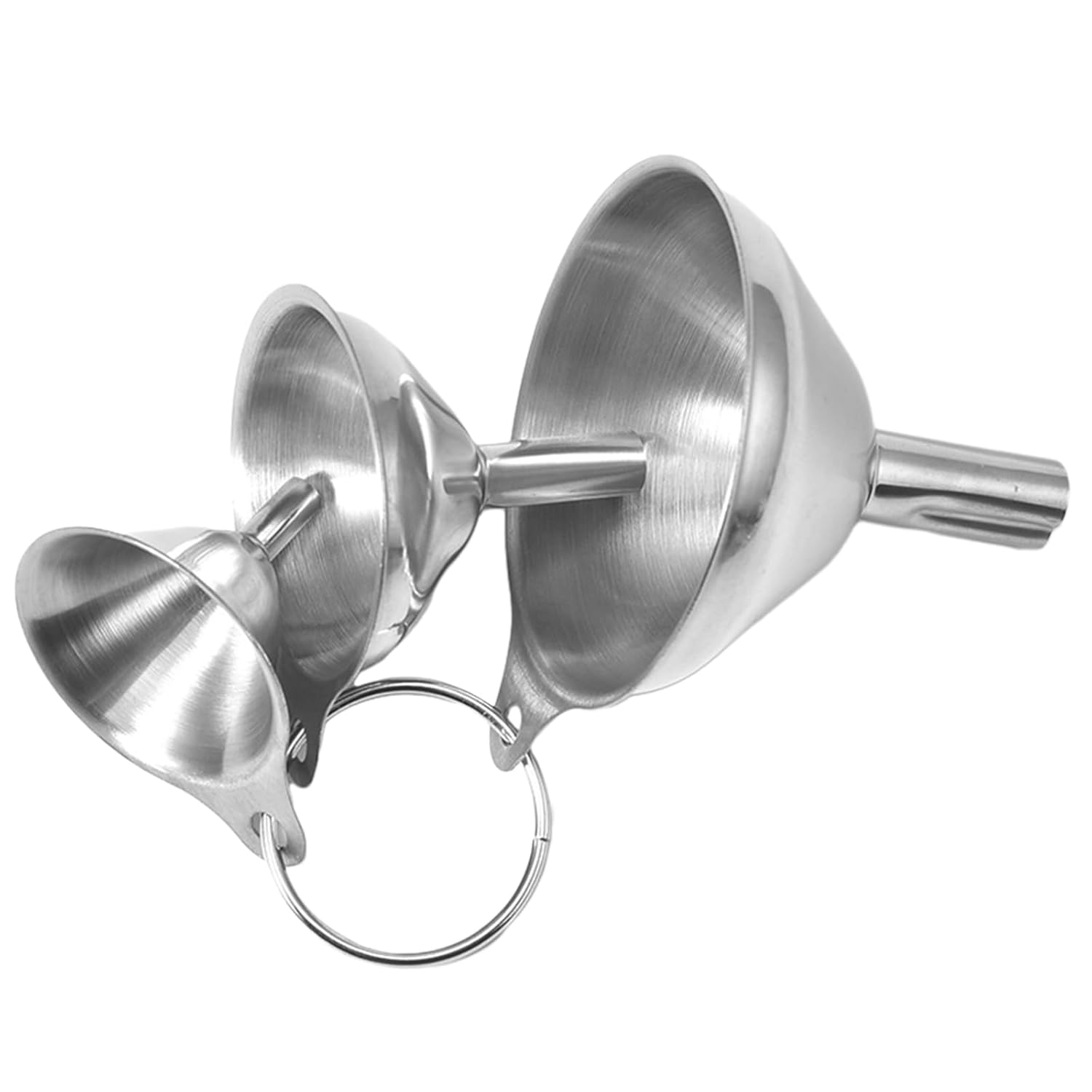 Amazon.com: GREYWAWA 3pcs/set Oil Funnel Stainless Steel Wine Flask ...
