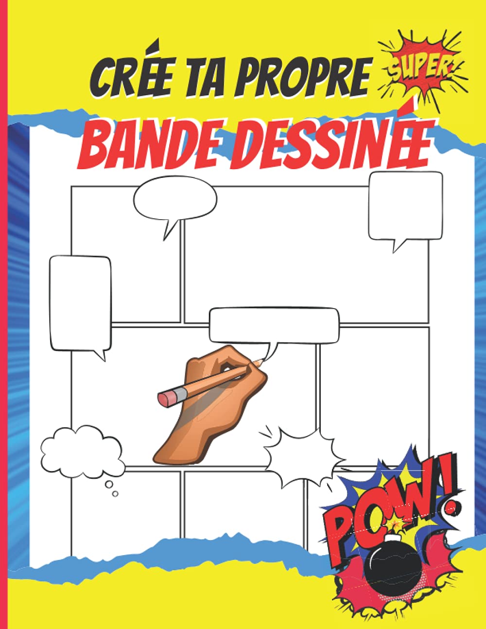 Buy Créer Une Bande Dessinée | 100 planches de dessin réaliste vierge ...