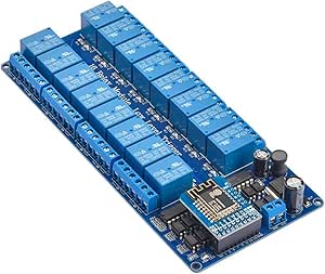 16 Channel Relay Shield Module DC 5V 12V with Optocoupler Onboard ...