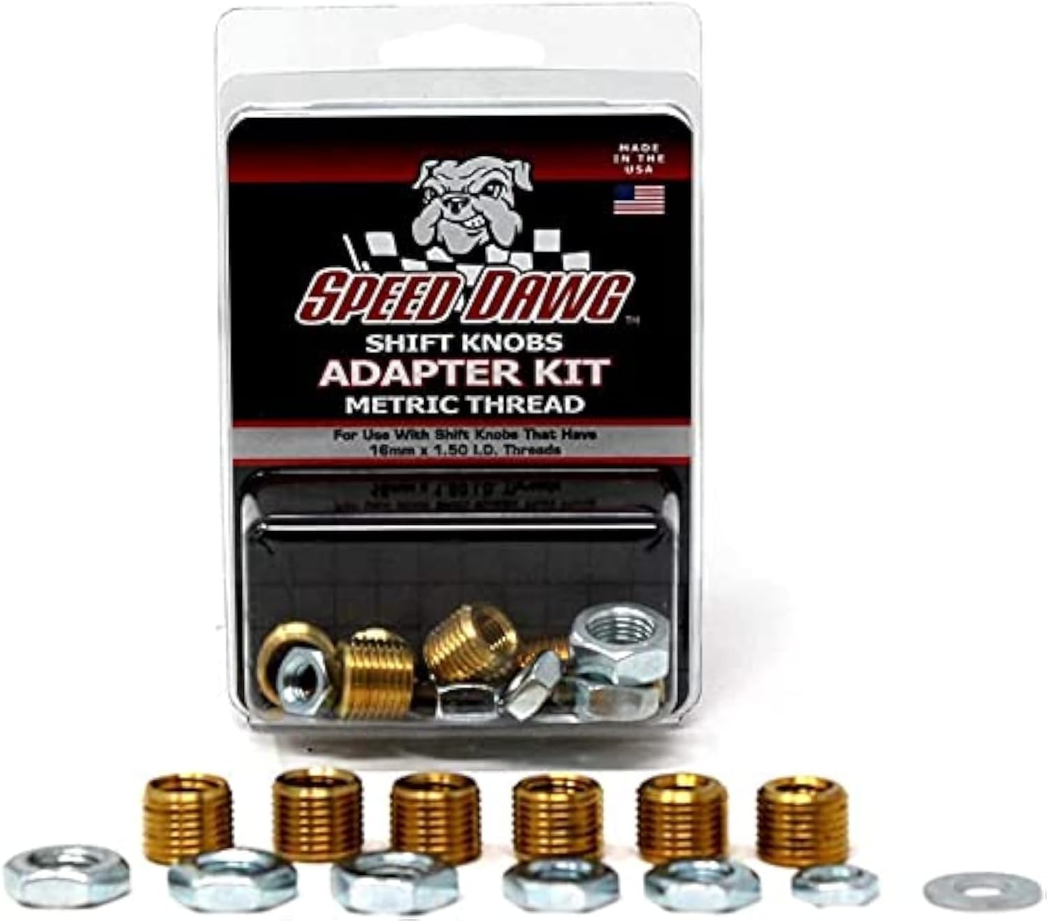 Amazon.com: Speed Dawg Metric Thread Shift Knob Adapter Kit with 6 ...