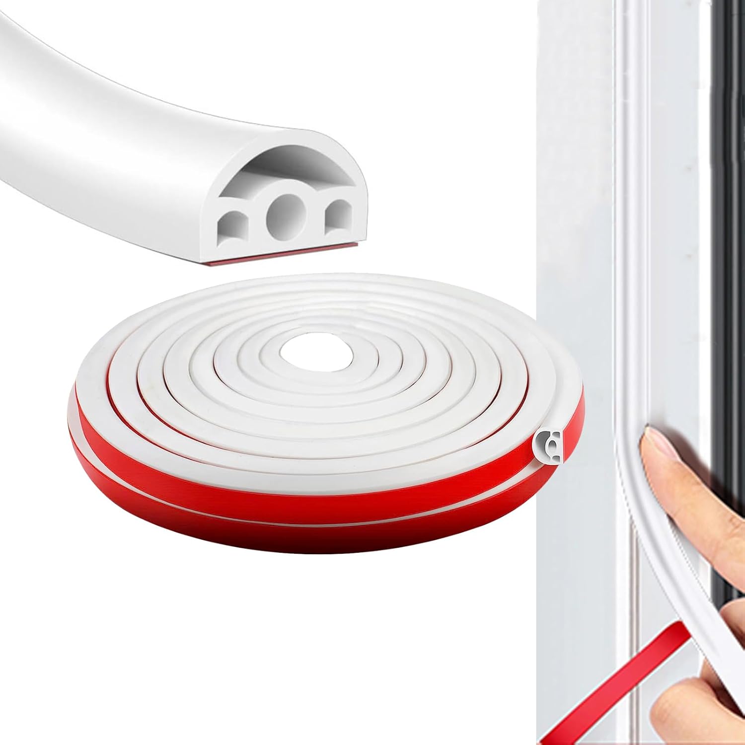 Silicone Rubber Weather Strip,15m Multi-Hole Silicone Door Weather ...