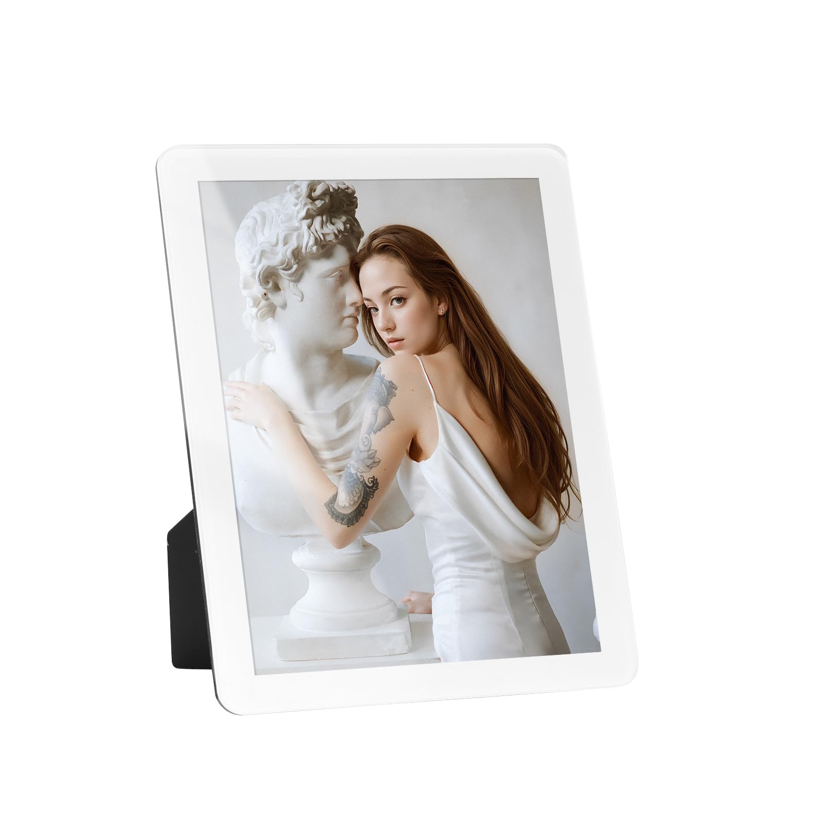 Amazon.com - IZIDDO 5x7 Picture Frame White Real Glass Picture Frames ...