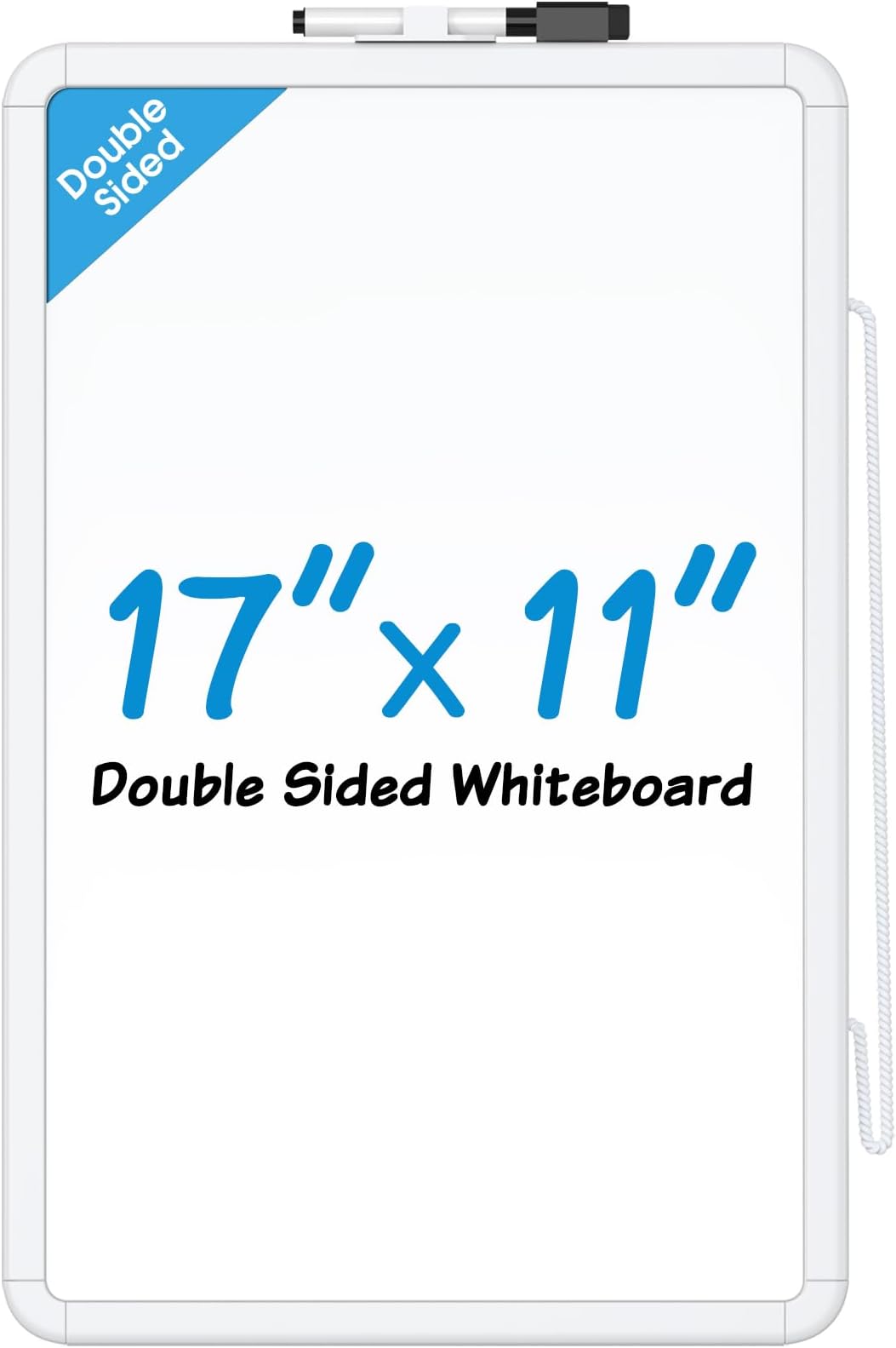 Amazon.com : MaxGear Small White Board for Wall, 17"x 11" Mini Double ...