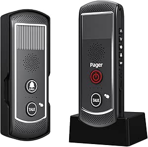 Solar Doorbell Intercom, Expandable Wireless Intercom Doorbell ...