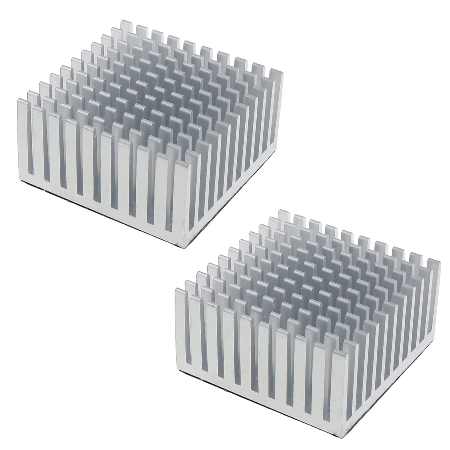 Amazon.com: E-outstanding 2PCS 40x40x20mm Silver Aluminum Cooling Fin ...