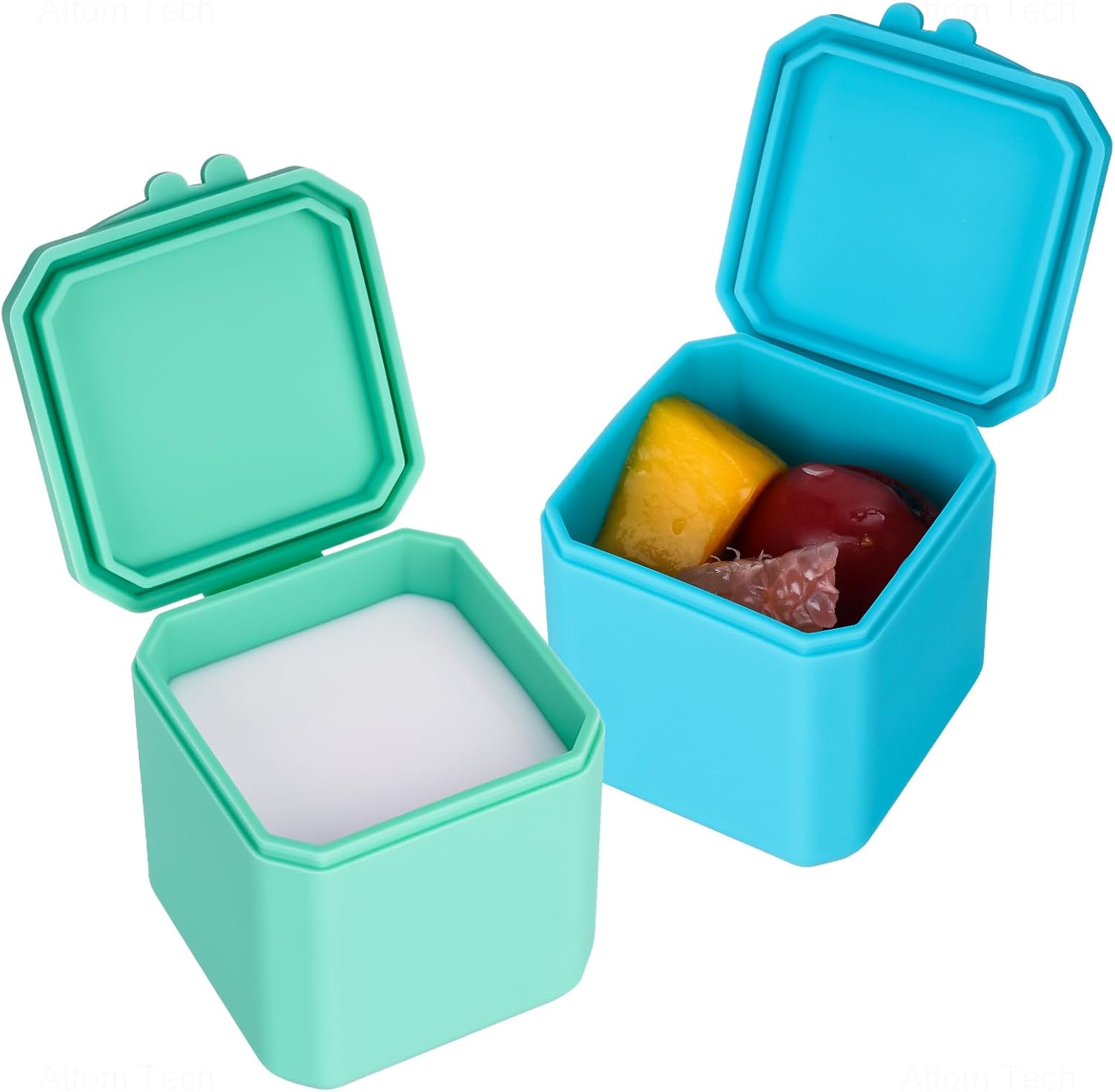 Amazon.com: NiHome Leakproof 4oz Silicone Salad Dressing Container 2PCS ...