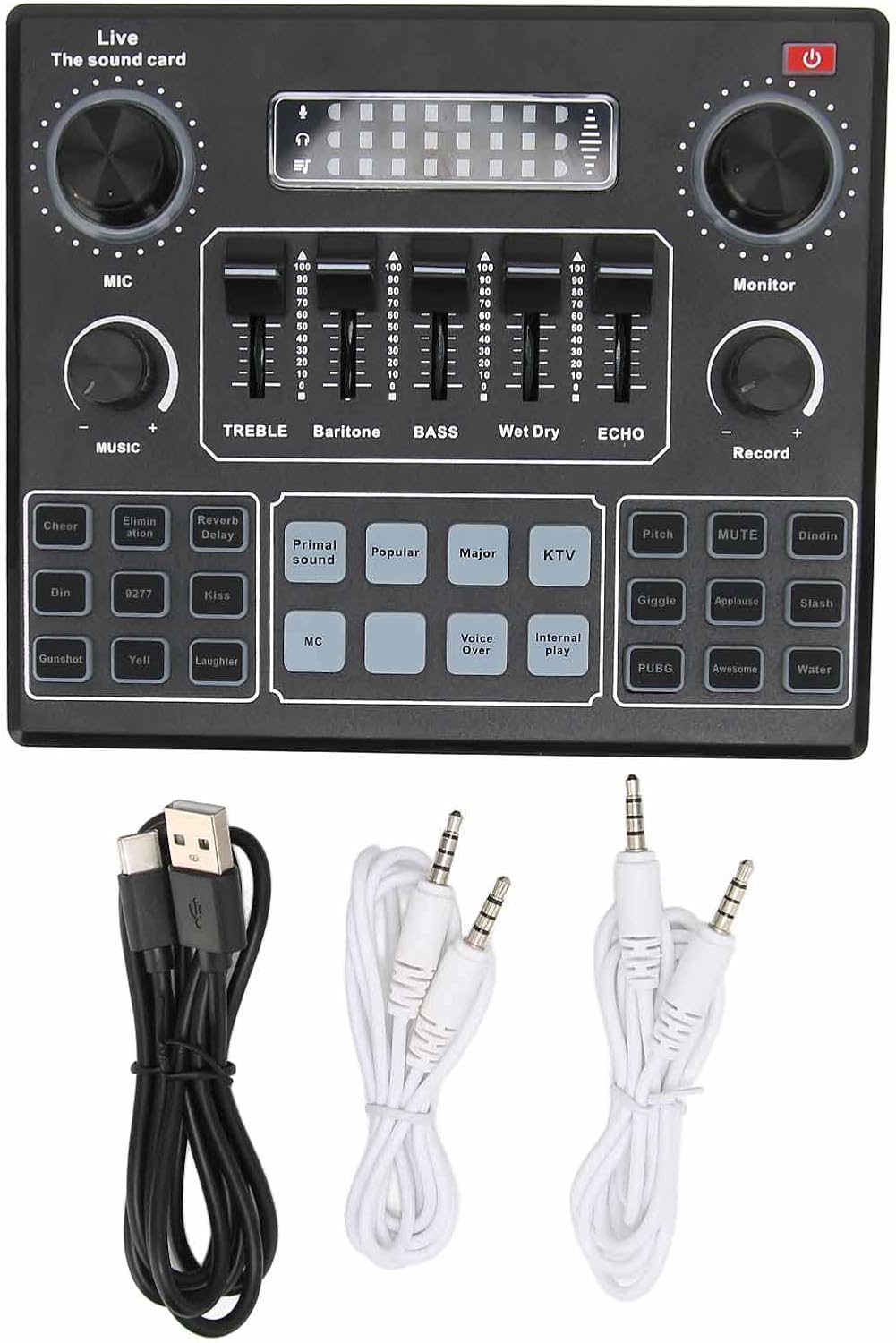 Amazon.com: V9 Bluetooth Sound Card,Bluetooth Audio Mixer Sound Mixer ...