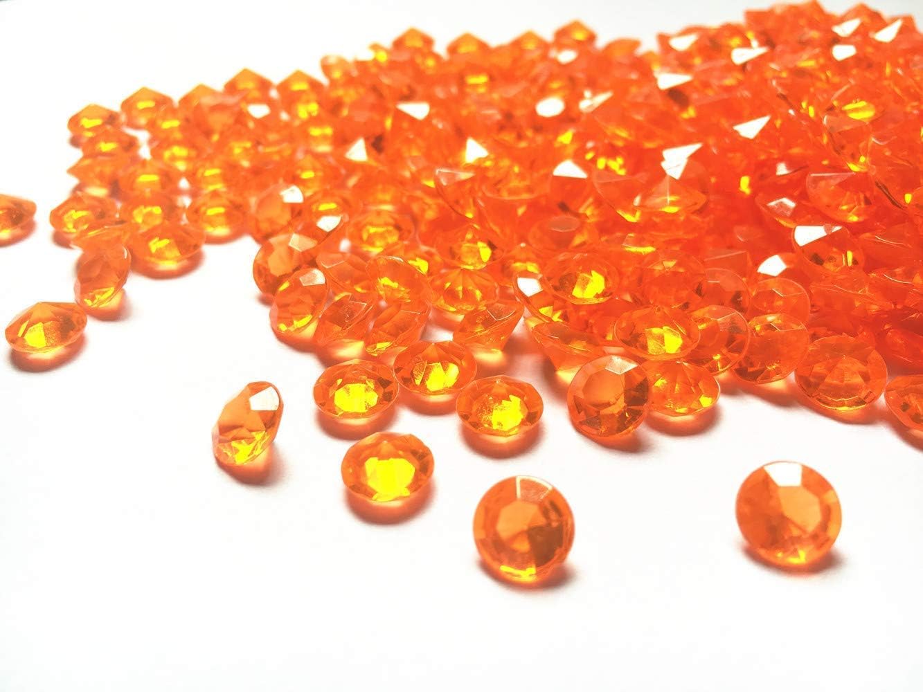 Amazon.com: Acrylic Diamonds, 8mm Acrylic Color Faux Round Crystals ...