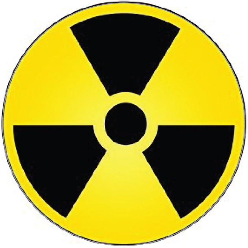 Amazon.com: Ride in Style Nuclear Radiation Warning Sign Sticker Decal ...