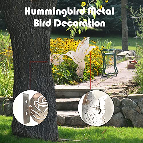 Metal Hummingbird, Metal Birds Yard Decor Metal Yard Art Garden ...