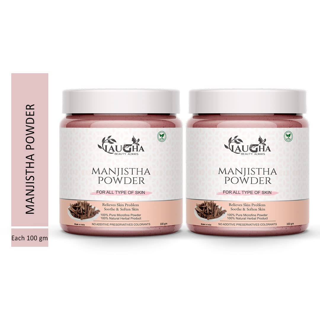 Laugha Organic Manjistha (Rubia Cordifolia) Powder for Hair Care & Skin ...