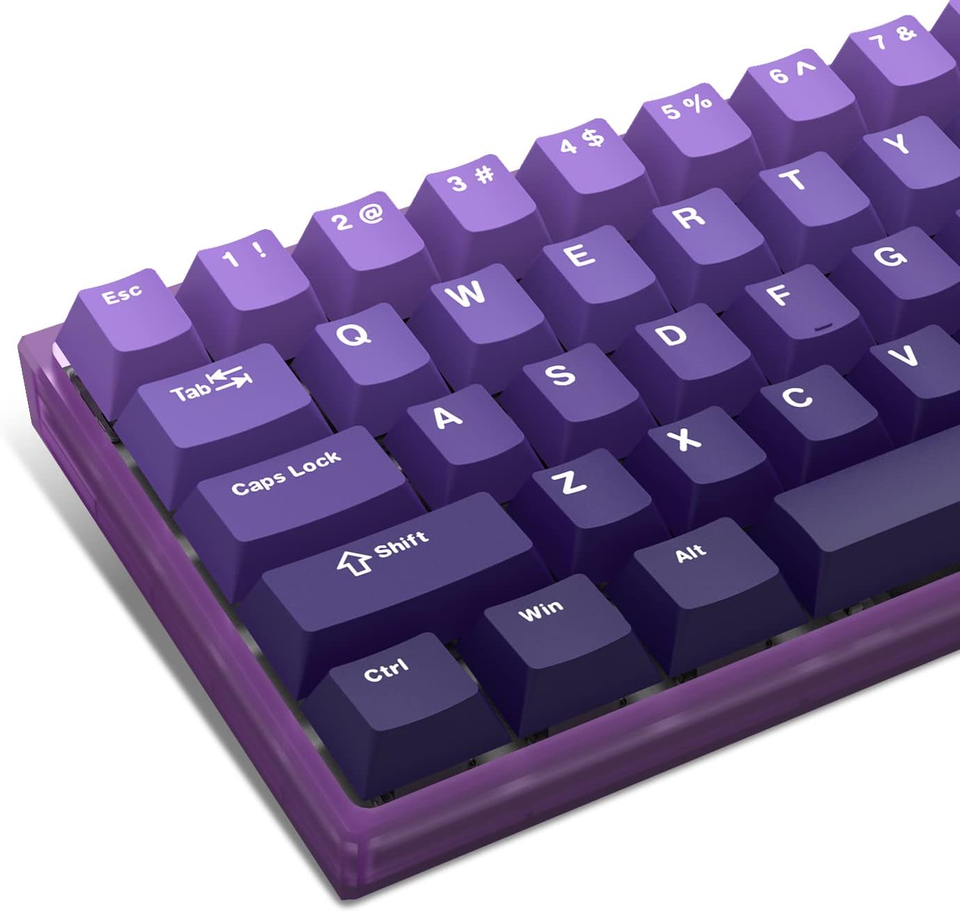dagaladoo XVX Upgrade 132 Keys Gradient Purple Keycaps, Cherry Profile ...