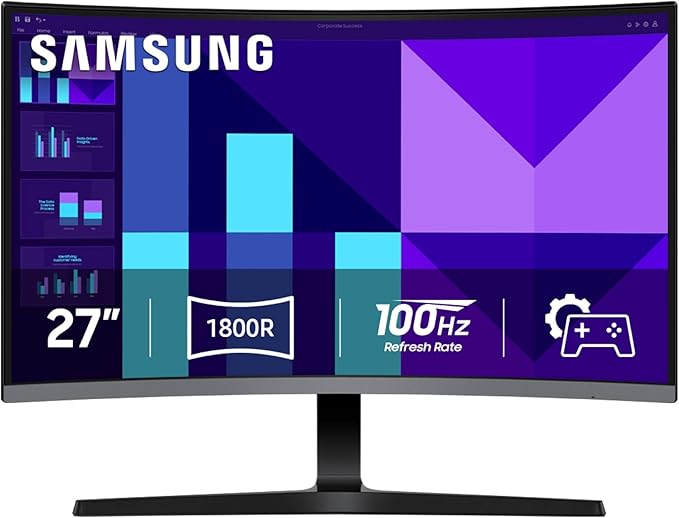 Amazon.com: Samsung 27-inch S3 (S39GD) FHD 100Hz Curved Monitor, Game ...