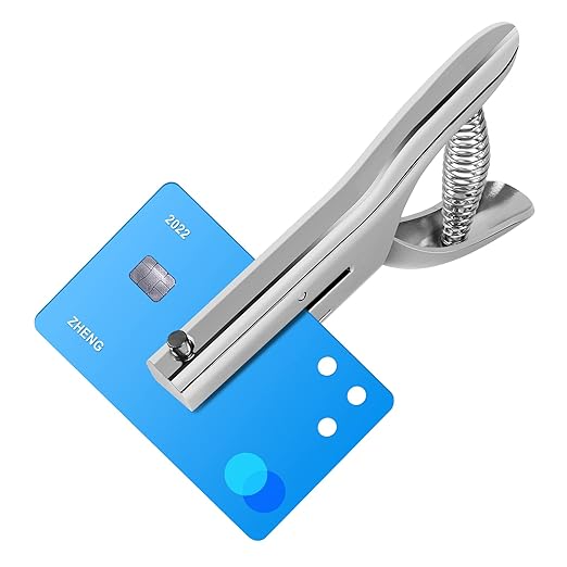 Hole Punch Metal Silver One Hole Punch Large Hole Punch Hole Punch For ID Cards Badge hole-punch-metal-silver-one-hole-punch-large-hole-punch-hole-punch-for-id-cards-badge