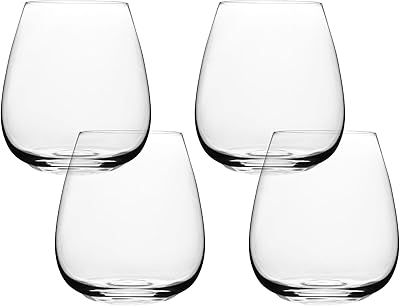 Amazon.com | Libbey Stemless 6 Ounce Wine Taster / Mini / Sample Glass ...