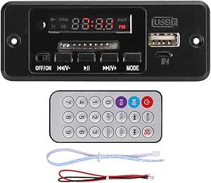 MP3 Decoder Board, 5V 3Wx2 MP3 Audio Decoder Module AMP USB MP3 Player ...