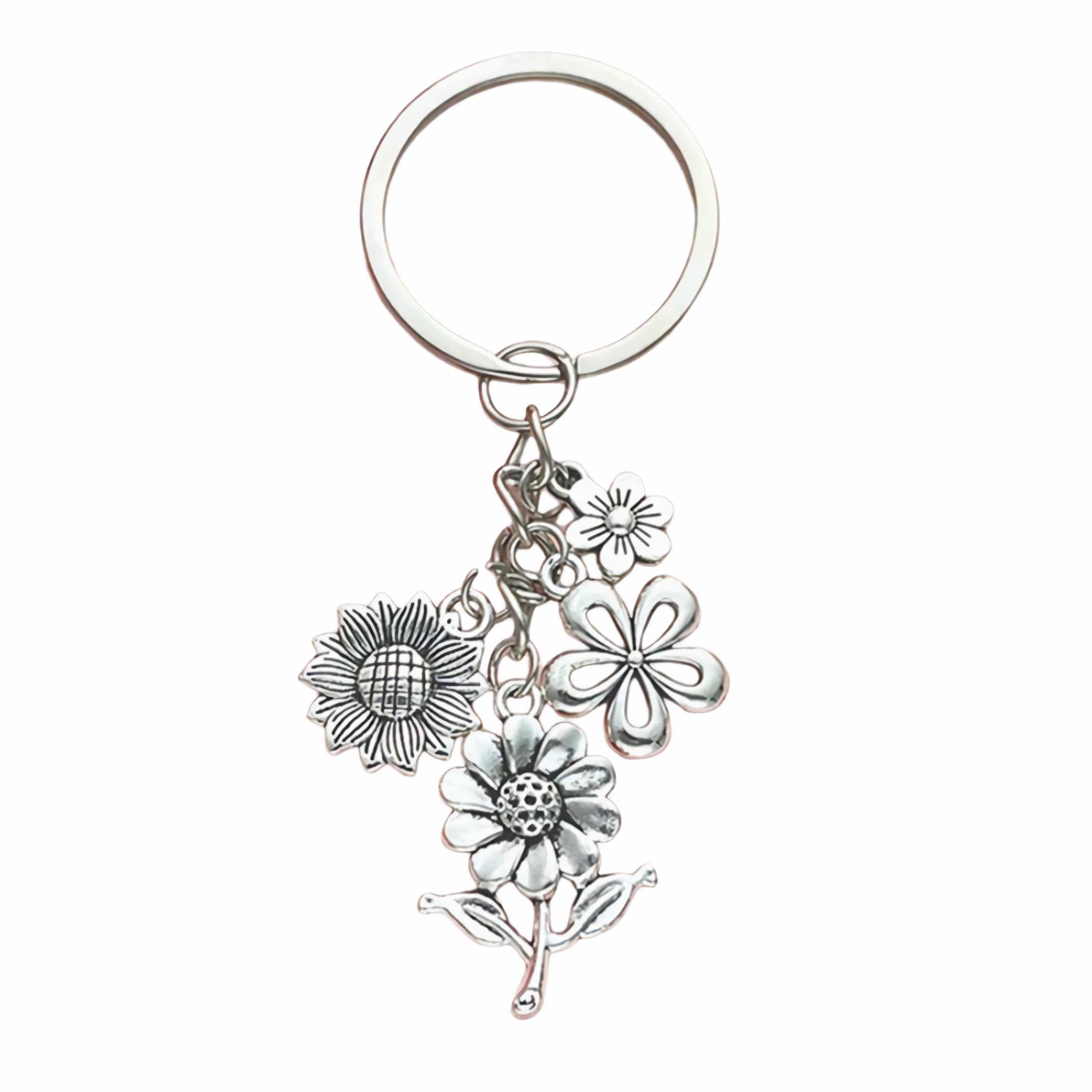 cute sunflower keychain for women, daisy aesthetic key chain purse bag ...