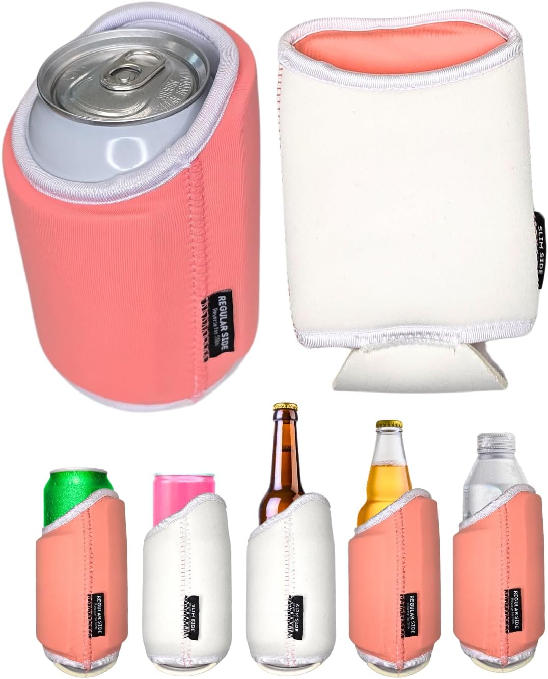 Amazon.com: TahoeBay Universal Blank Can Coolers (8-Pack) Neoprene 4 in ...