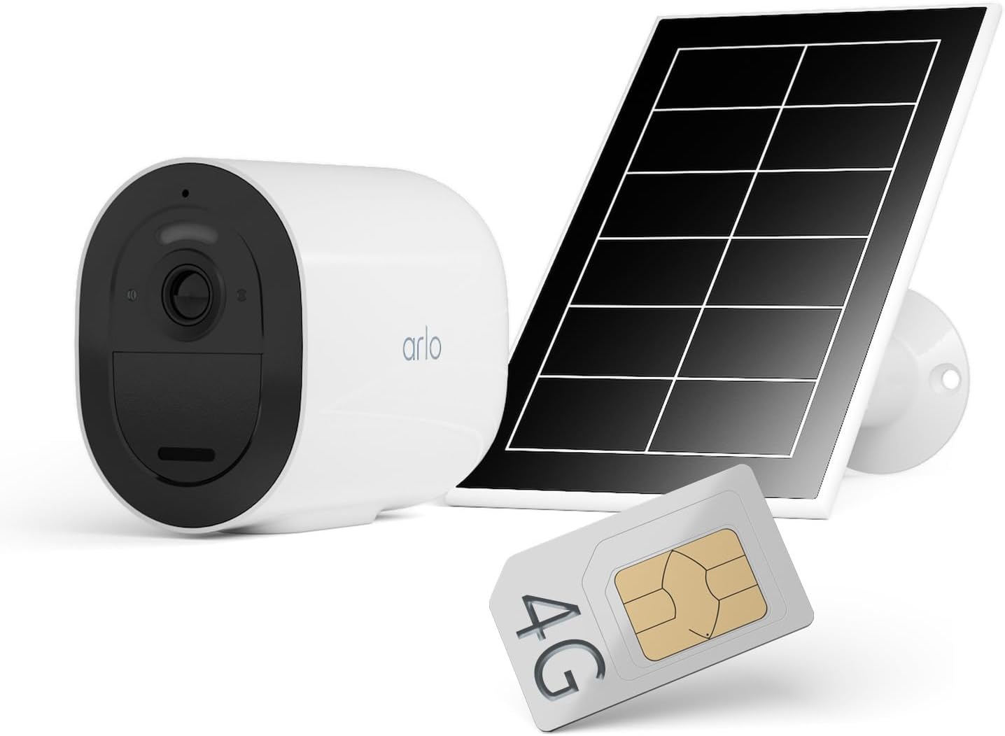 Arlo Go 2 3G/4G LTE Camera Surveillance Exterieure Sans Fil + Panneau ...