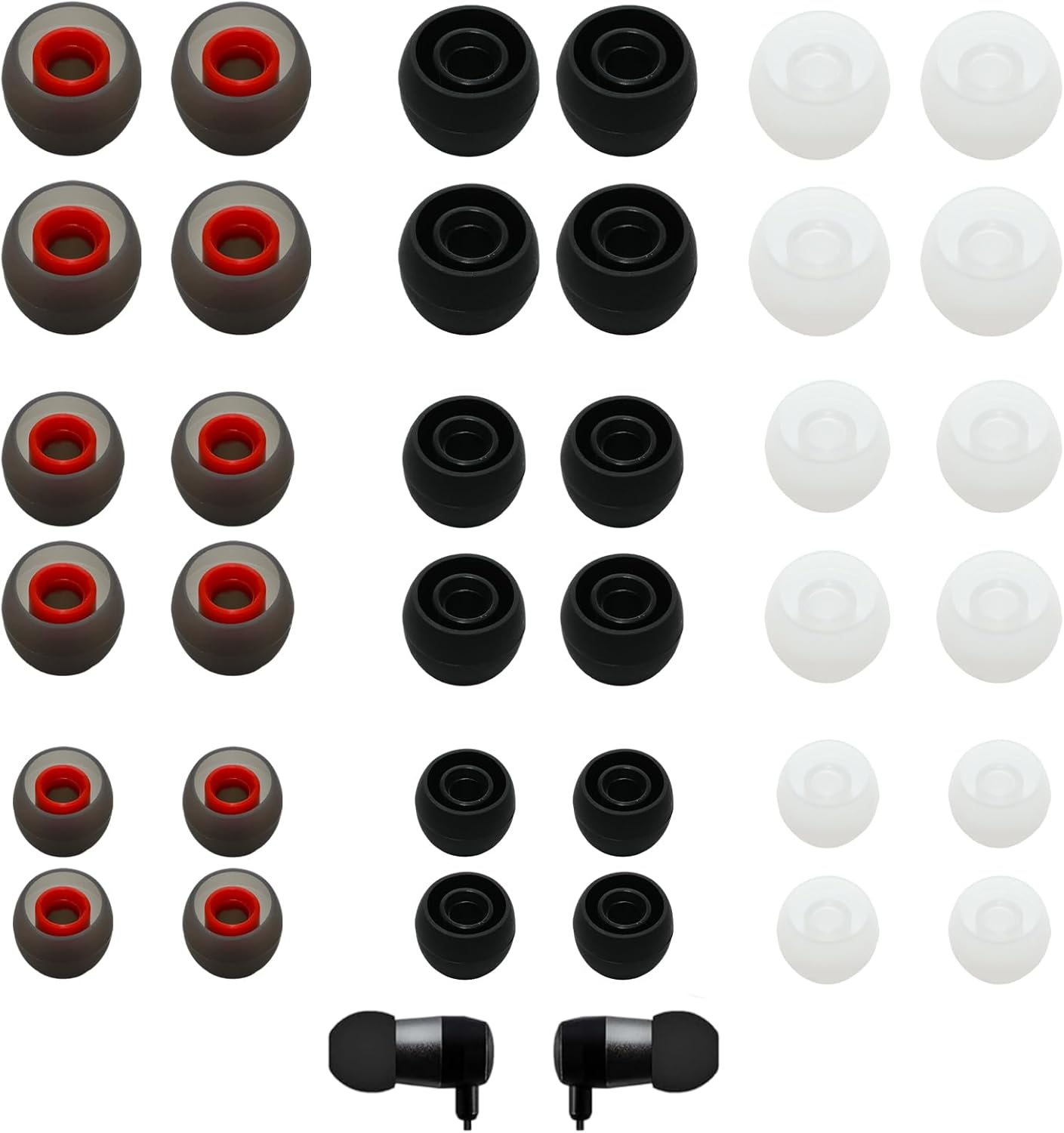 Amazon.com: YUYUDEHM 36 Pcs Earbud Replacement Tips, Ear Bud Rubber ...