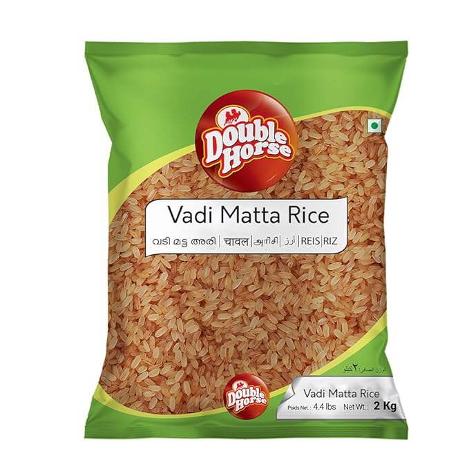 Double Horse Matta Red Rice 2Kg | Parboiled Rice Kerala Vadi Matta Rice ...