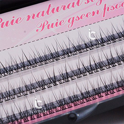 Amazon.com: ICYCHEER 8/9/10/11/12mm Handmade Natural Long Eyelashes ...