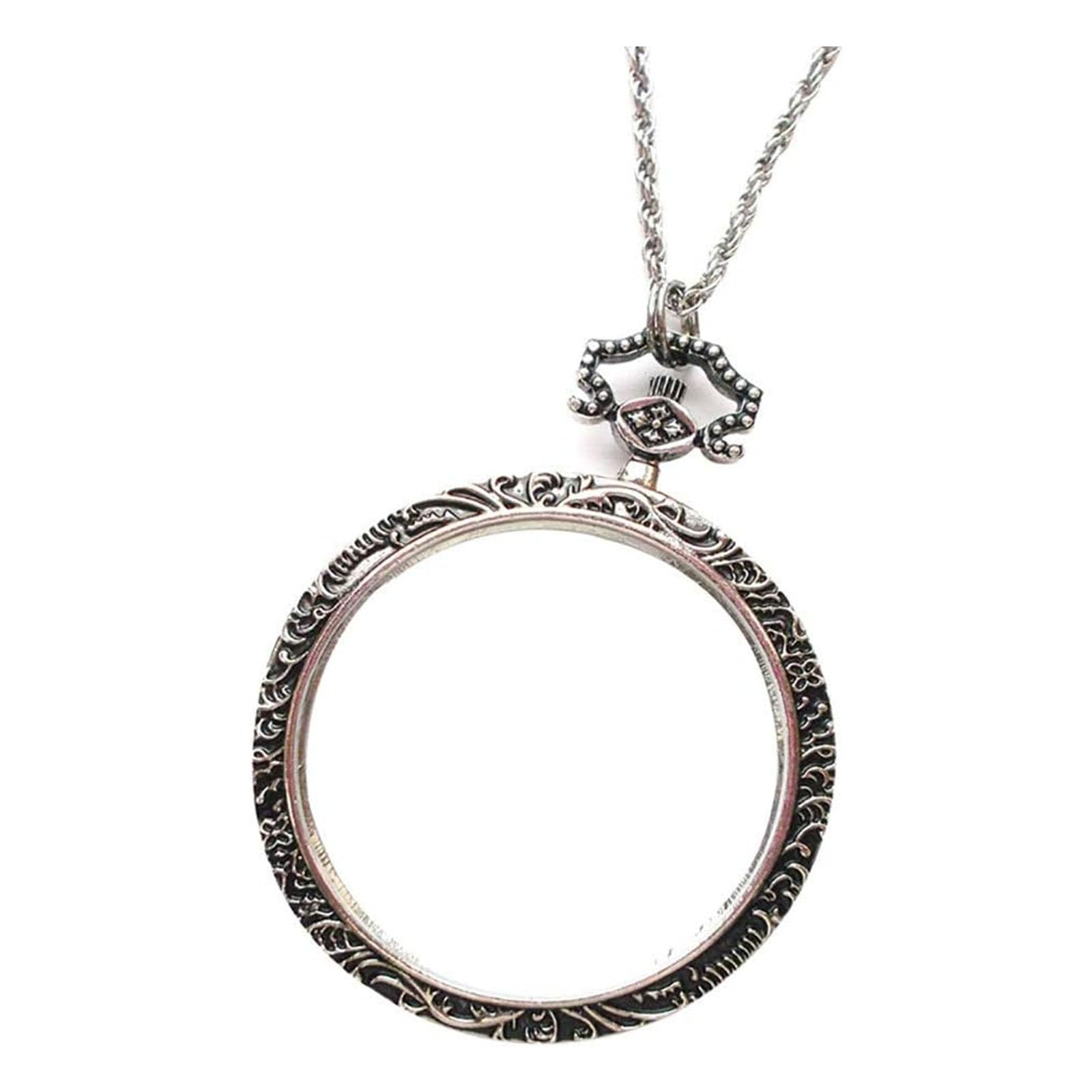 Amazon.com: 10X Necklace Magnifier Pocket Magnifying Glass Monocle ...