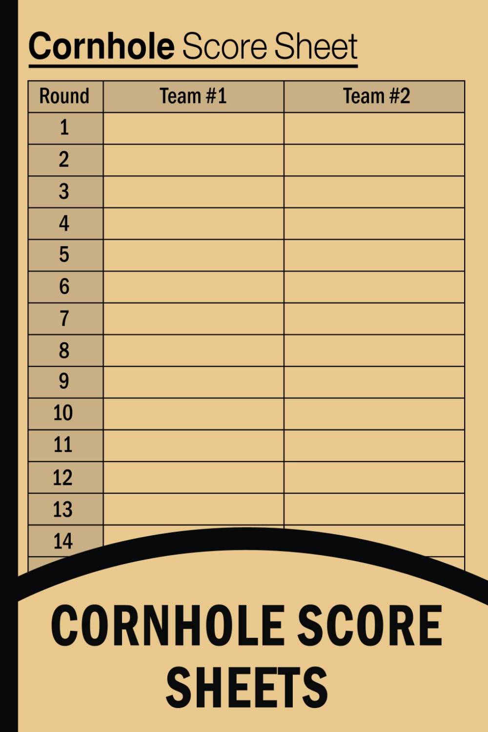 Cornhole Score Sheets: Cornhole scoreboards | Cornhole game records for ...