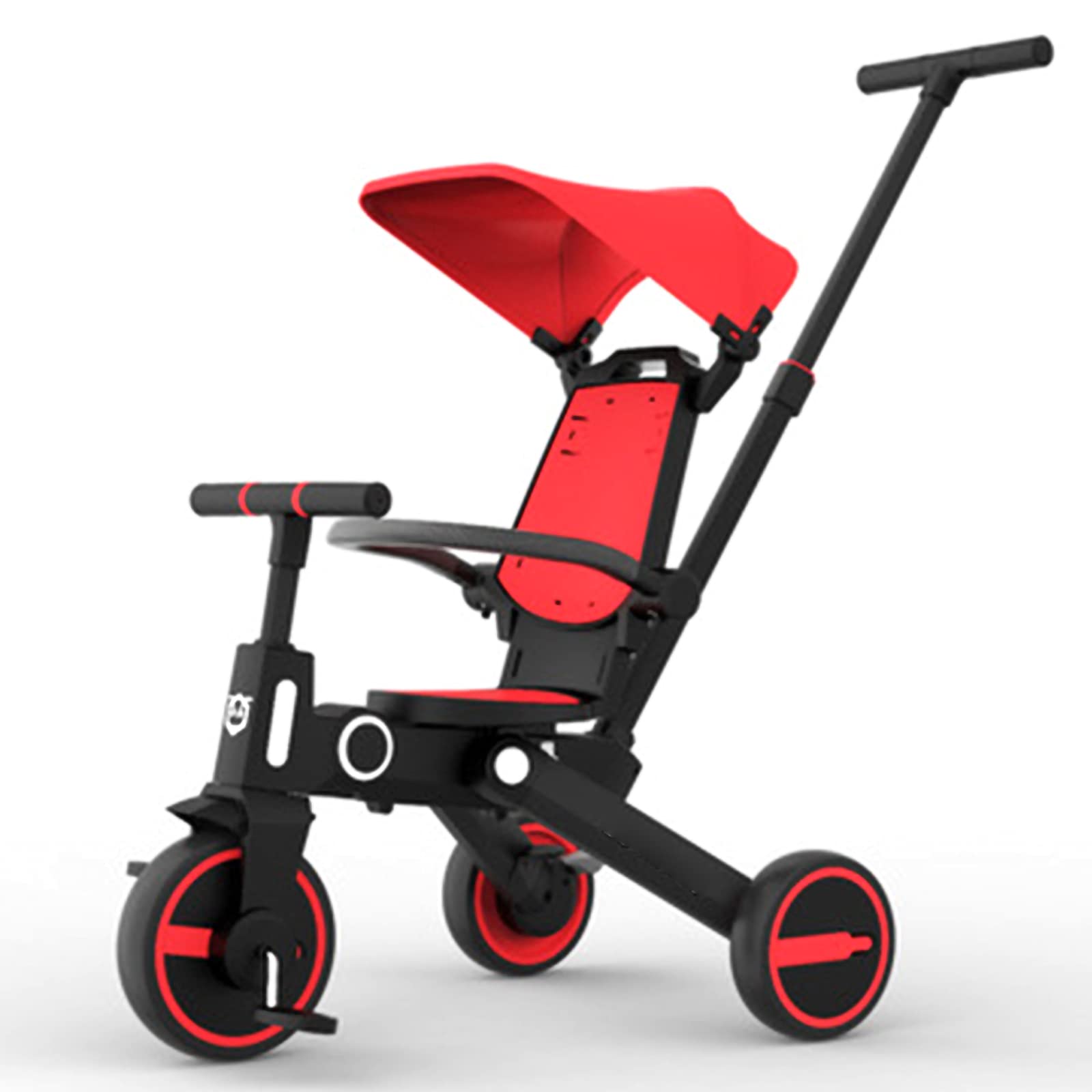 Buy 7 in 1 Kids Tricycle Pedal Trike Stroller Toddler Fast Folding 2 ...
