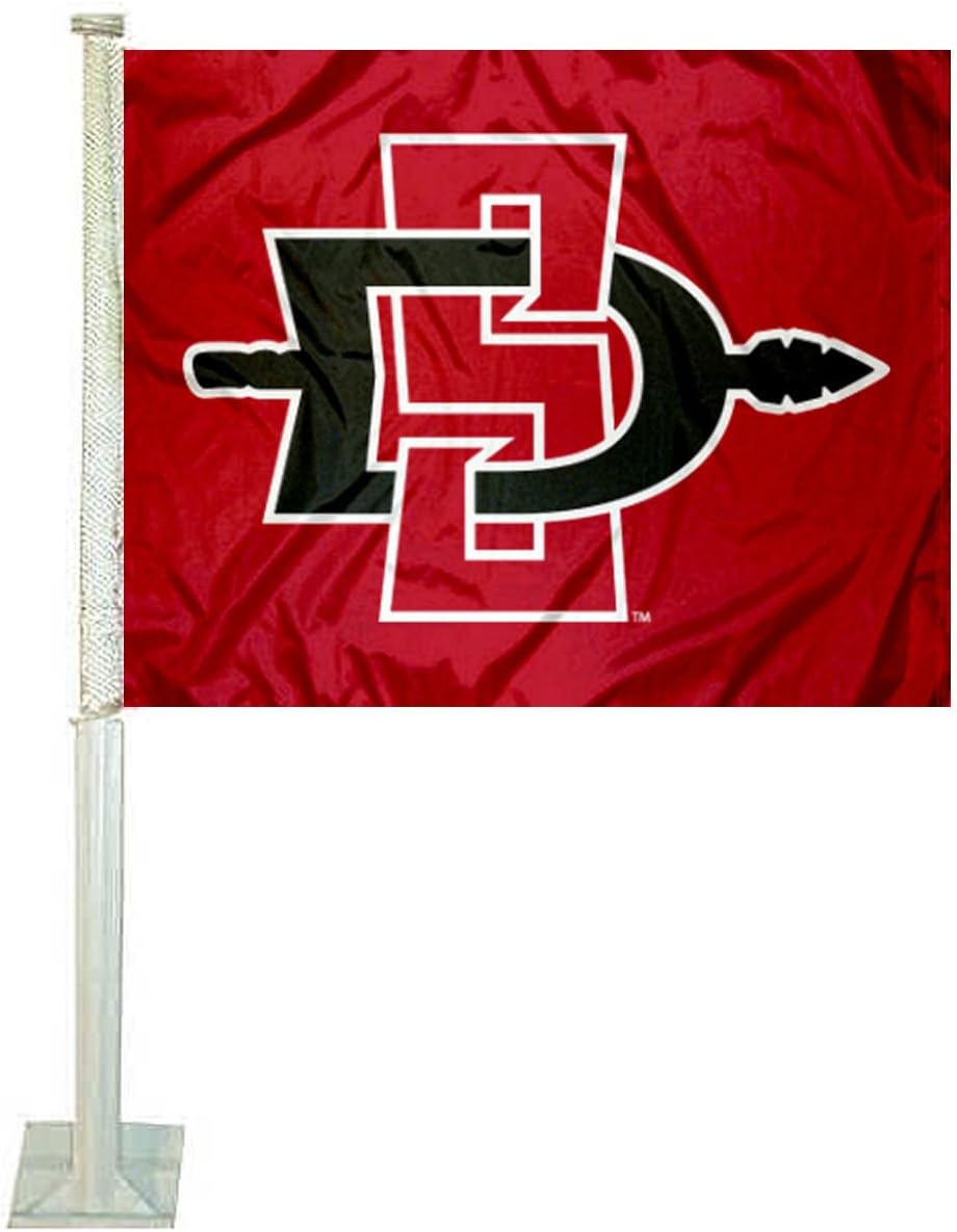 Amazon.com : College Flags & Banners Co. SDSU Aztecs Car and Auto Flag ...
