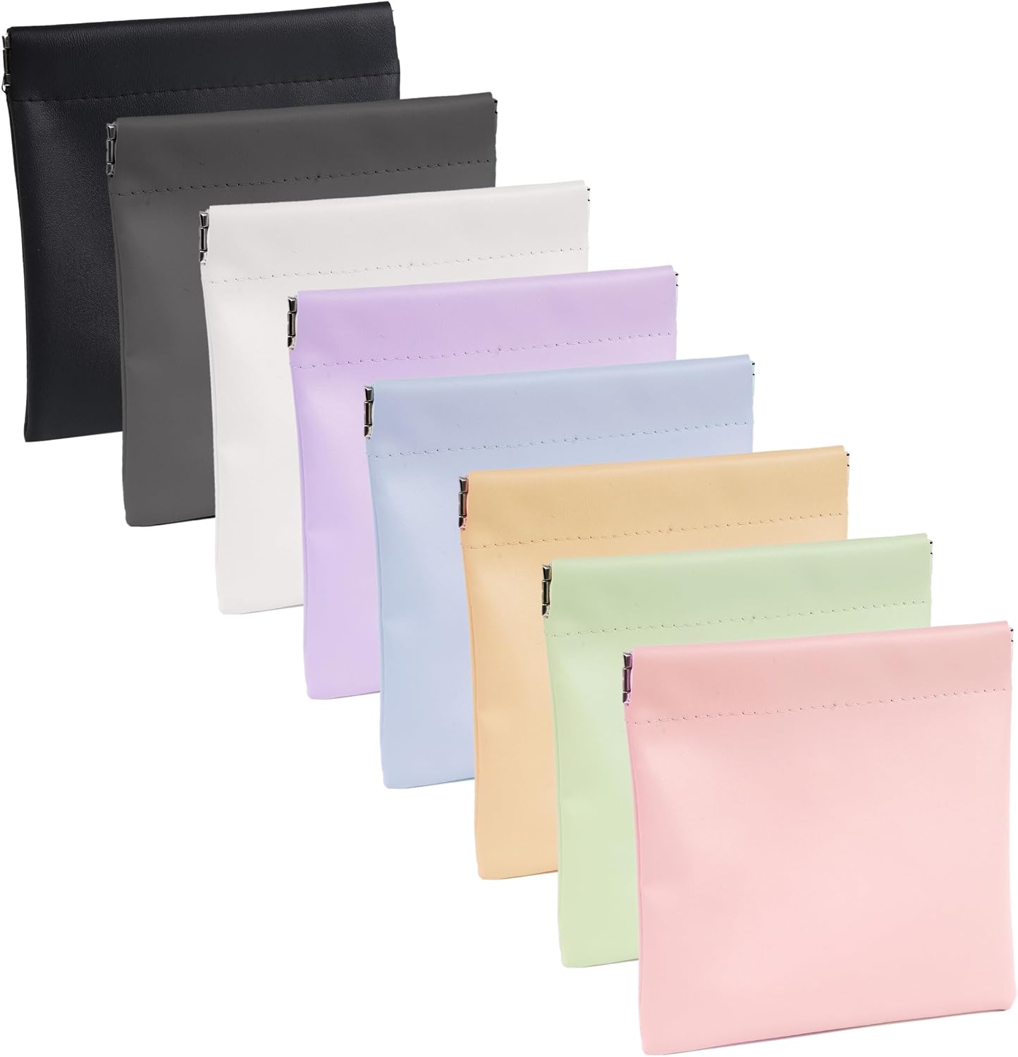 Amazon.com : 8 Pcs Pocket Cosmetic Bags for Women, Squeeze Make Up Bags ...