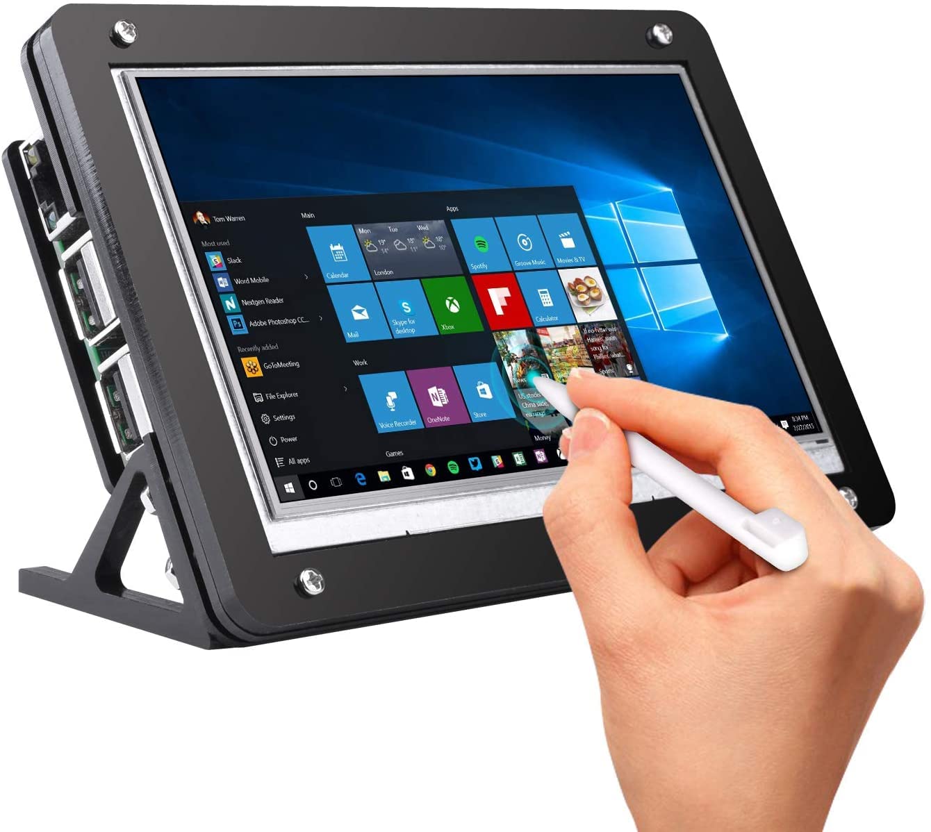 REES52 Raspberry Pi Touch Screen with Case, 5 Inch TFT LCD Display HDMI Module 800x480 for ...