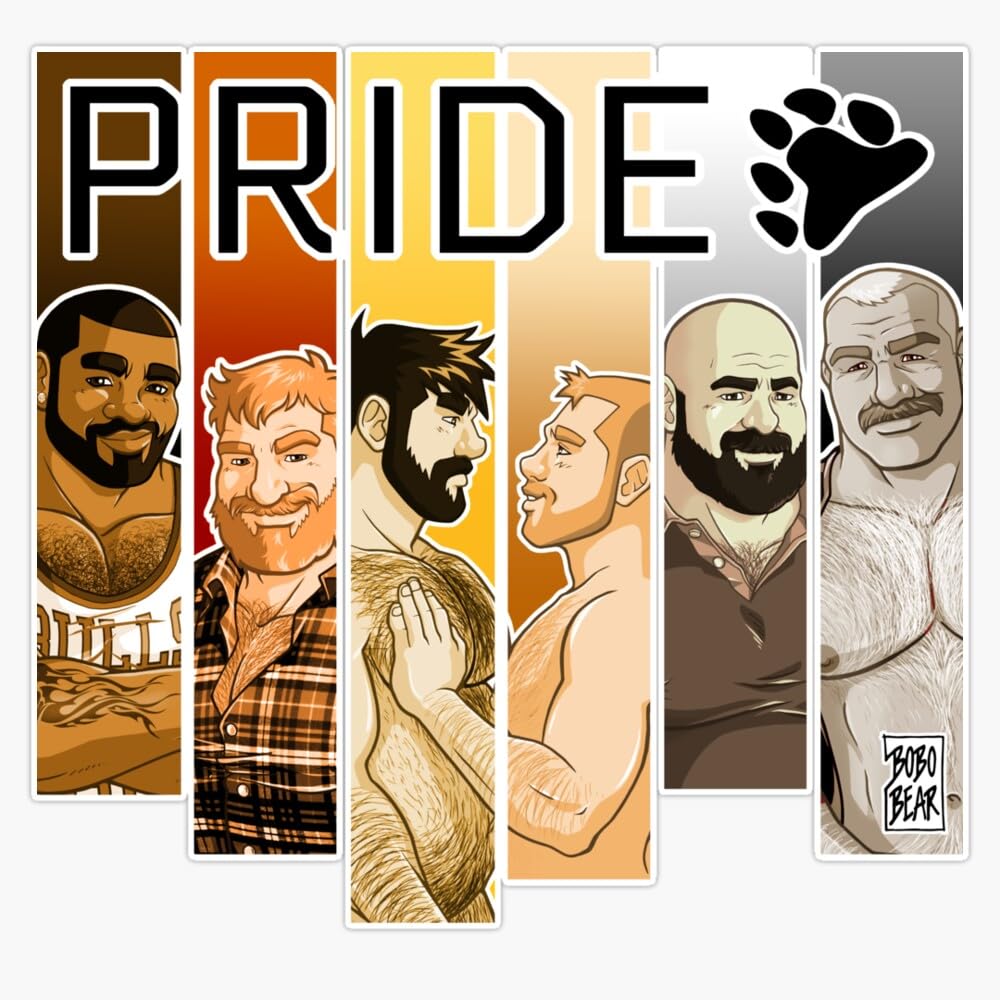 Amazon.com - Bear Pride 2019 Bumper Sticker Vinyl Decal 5"