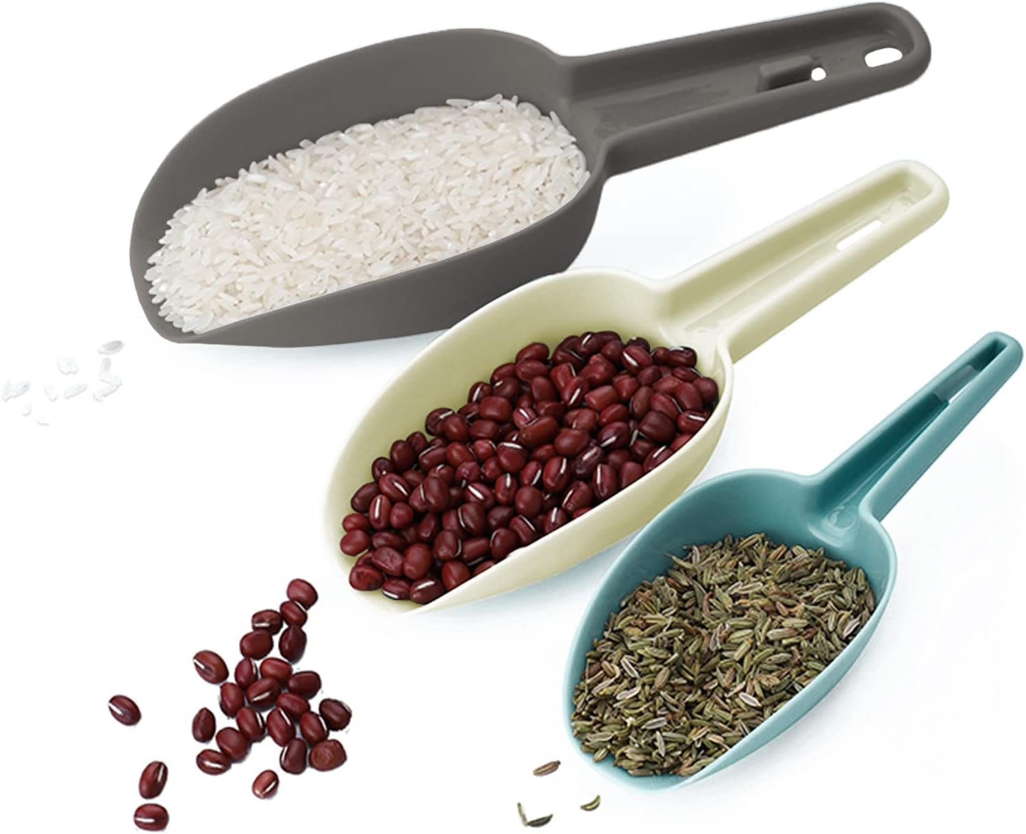 Amazon.com: 3Pcs Plastic Ice Scoop for Ice Maker, LIOUCBD Small Kitchen ...