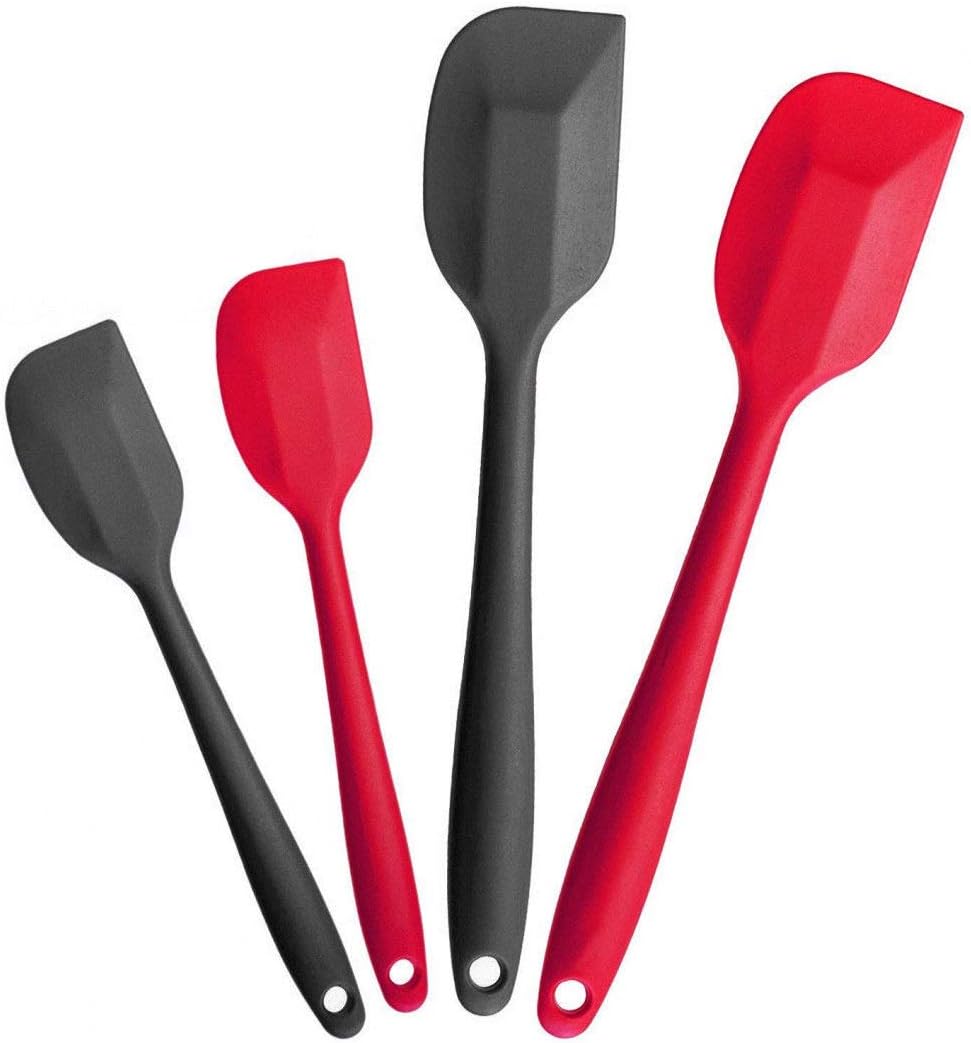 4M STAR Kitchen Cooking Tools Silicone Spoon Set Rubber Spatula Premium ...