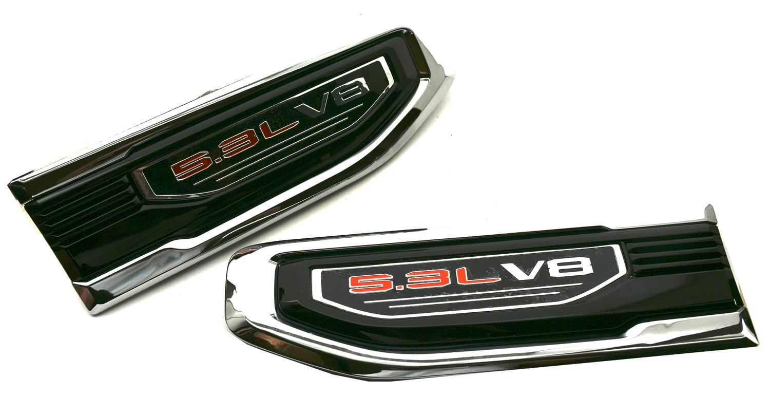 Gmc Grille Emblem Gloss Black Tailgate Emblems For 2019-2025 Sierra ...