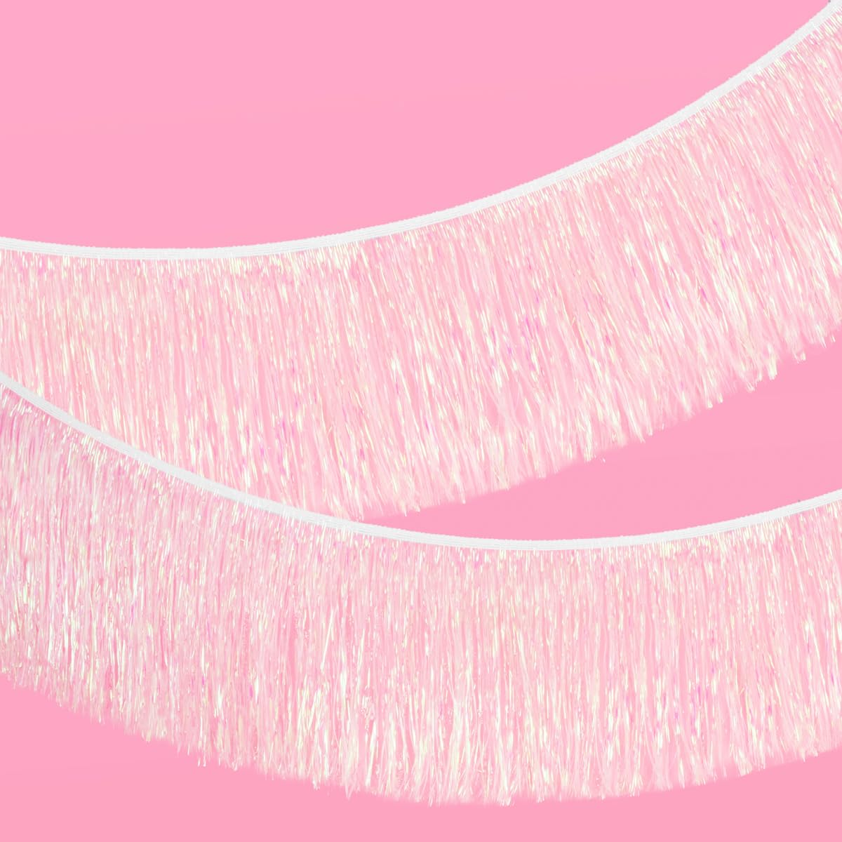 Amazon.com: xo, Fetti White Iridescent Fringe Banner - 5 Ft ...