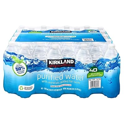 Kirkland Signature Purified Drinking Water - 16.9 Fl Oz, Pack of 40 in Nepal at NPR 3146, Rating: 5